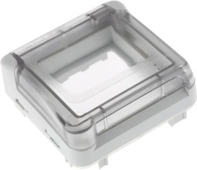 LEGRAND 069580 PLEXO IP55 Mosaic Адаптер с дымчатой крышкой 1 пост 45х45